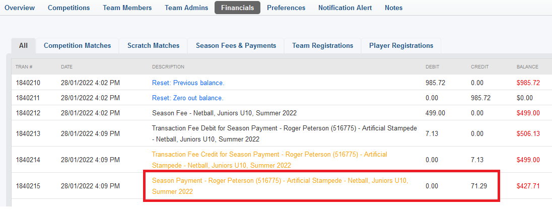 Online Competition Payments - Fixi
